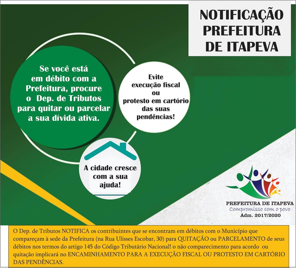 CAMPANHA DE RECUPERAÇÃO FISCAL - DIVIDAS ATIVAS - Prefeitura Municipal ... CAMPANHA DE RECUPERAÇÃO FISCAL - DIVIDAS ATIVAS - Prefeitura Municipal ...